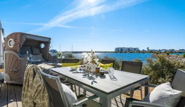 SeaLove 2- EG, barrierearm, Hafenblick, Terrasse, Hund, Infrarotsauna ...