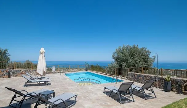 Maroulas Villas Ioanna & Stavros, Private Pools, BBQ & SeaView, By ...