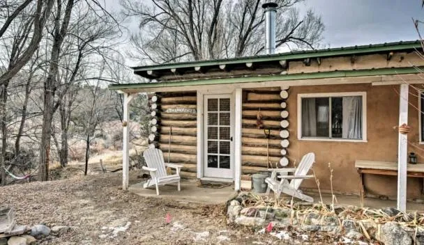 Petite Log Cabin on Organic Farm in New Mexico, San Cristobal (updated ...