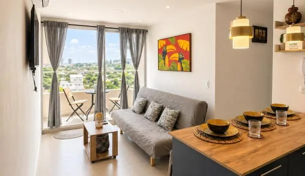 Kambiri Signature Apartment, Seaview, Pool & Afro-Caribbean Style（カルタヘナ ...